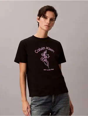Calvin Klein Floral T-shirts For Women