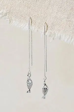 PAJAROLIMON Fp X Paja Threader Earrings - Silver