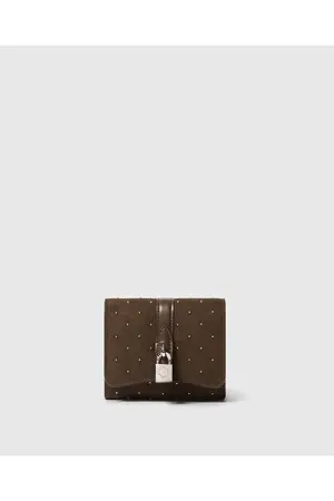 Stella McCartney Ryder Studded Tri-fold Wallet - Red