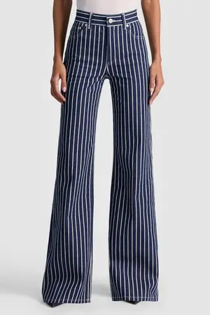 Alice + Olivia Chic D Striped Jeans