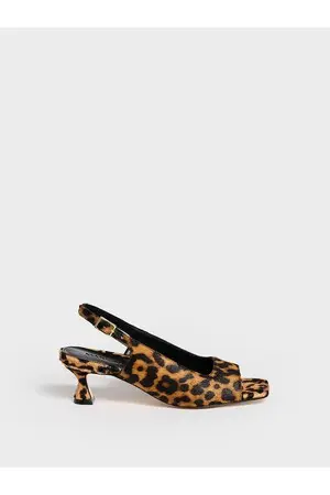Marion Parke Andie Leopard Slingbacks