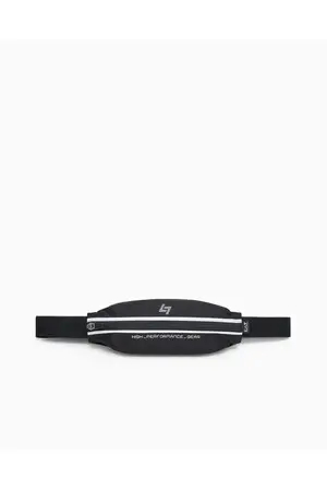 Emporio Armani Technical Fabric Belt Bag - Black