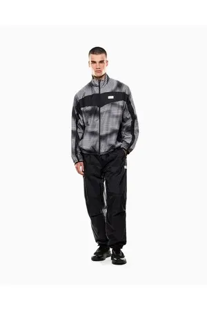 Emporio Armani Dynamic Athlete Tracksuit In Ventus7 Technical Fabric With Print