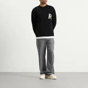 REPRESENT Logo Knit Jumper - Jet Black