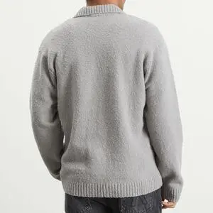 REPRESENT Knitted Boucle Knit Polo