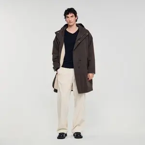 Sandro Military Hooded Parka