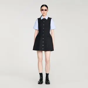 Sandro 2-in-1 Mini Dress