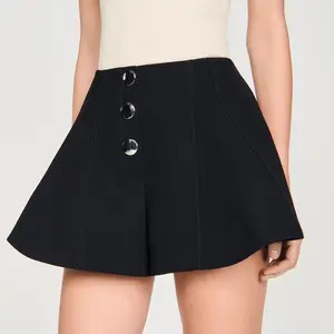Sandro Flared Press-stud Shorts