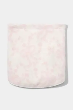 Bogner Arian Fleece Loop Scarf - Pink/off-white