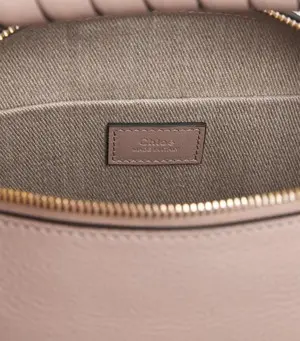 Chloé Marcie Leather Shoulder Bag - Grey