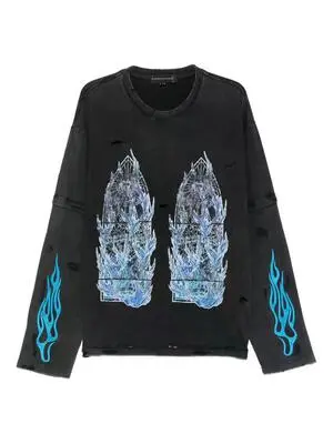 WHO DECIDES WAR Flame Glass Sweatshirt