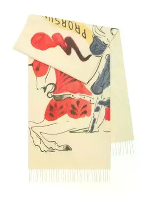 Burberry Watercolour Ekd Cashmere Scarf