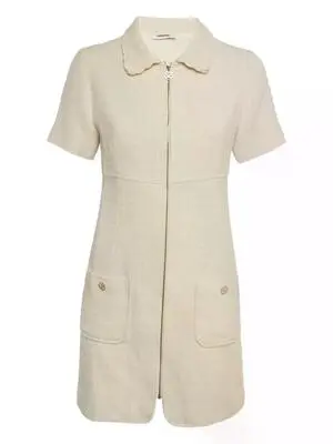 Sandro Tweed Zipped Mini Dress