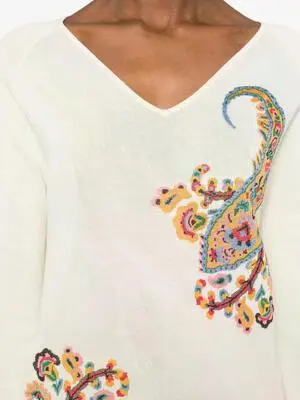 Etro Paisley Motif Long-sleeved T-shirt