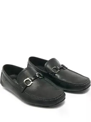 FERRAGAMO Gancini Leather Loafers