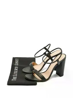 GIANVITO ROSSI Leather Block-heel Sandals