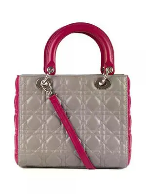 Dior 2000 Cannage Lady Handbag - Grey