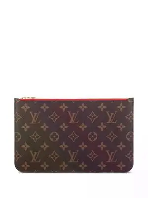 LOUIS VUITTON Monogram Zip Pouch - Brown
