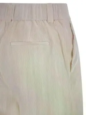 Peserico Pleated Cuffed-hem Corduroy Trousers