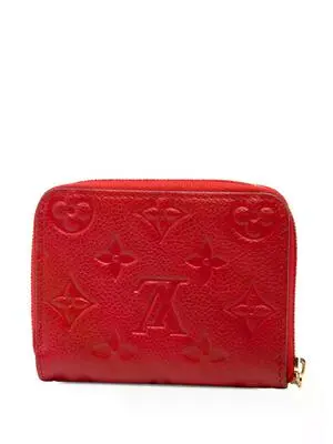LOUIS VUITTON 2015 Monogram Empreinte Zippy Coin Purse Small Wallets