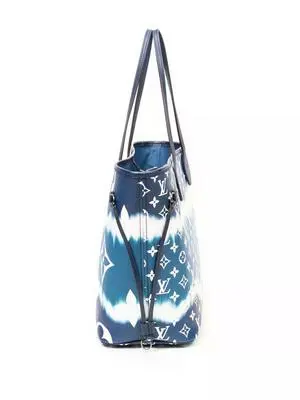 LOUIS VUITTON 2020 Neverfull Mm Tote Bag - Blue