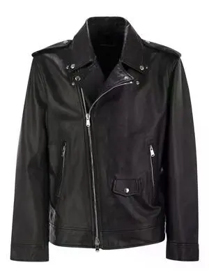 DONDUP Leather Biker Jacket