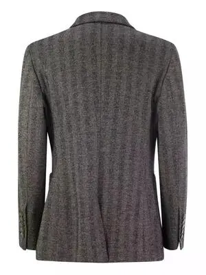 SAULINA Assunta Herringbone Blazer