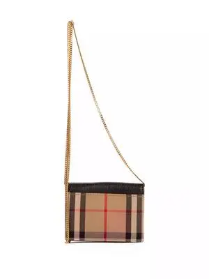 Burberry Crossbody Bag With Check Pattern