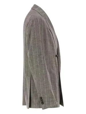 Tagliatore Pinstripe Blazer - Grey