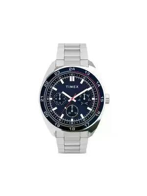 Timex® Stainless Steel Chronograph Bracelet Watch - Black