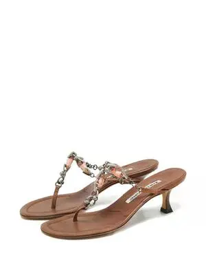 Manolo Blahnik Crystal-embellished Sandals