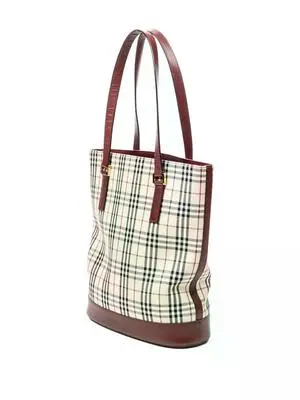 Burberry Check-patterned Tote Bag - Neutrals