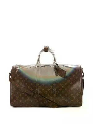 LOUIS VUITTON Nebula Keepall Bandouliere 50 Monogrammed Luggage - Brown