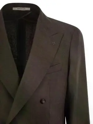 Tagliatore Double-breasted Patch-pocket Blazer - Brown