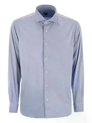 Fedeli Giorgio Button Shirt - Blue
