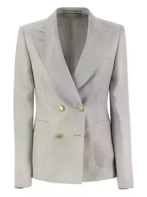 Tagliatore Linen Double-breasted Blazer