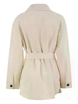Brunello Cucinelli Buttoned-up Belted Jacket