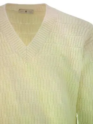 PT TORINO Geometric V-neck Sweater - Neutrals