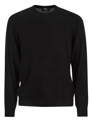 Fedeli Crew-neck Sweater - Black