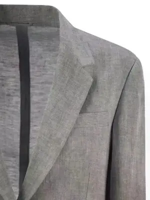 Brunello Cucinelli Linen-blend Blazer - Grey