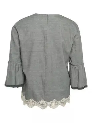 Giamba Lace Trim Blouse