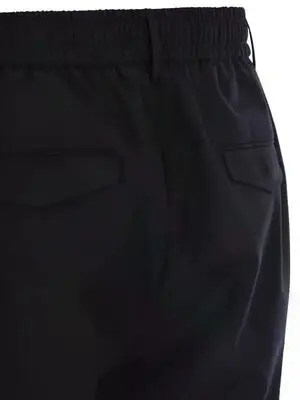 Peserico Pleat-detail Drawstring-waist Trousers - Black