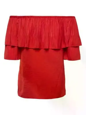 Maje Ruffled Off-the-shoulder Top