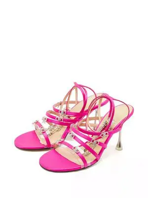 Mach & Mach Camille Crystal-bow Sandals