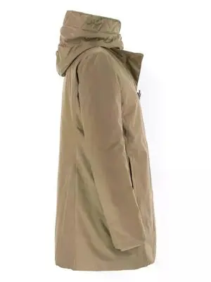 FAY Zip-up Hooded Parka - Neutrals