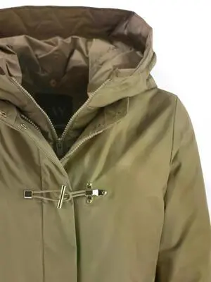 FAY Zip-up Hooded Parka - Neutrals
