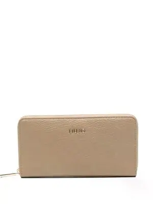 Liu Jo Logo-plaque Zip Wallet - Neutrals