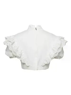 Sportmax Cotton Ruffled Top