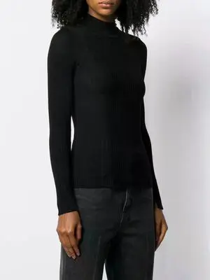 Alberta Ferretti Ribbed Virgin Wool Jumper