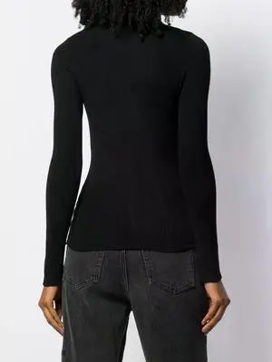 Alberta Ferretti Ribbed Virgin Wool Jumper